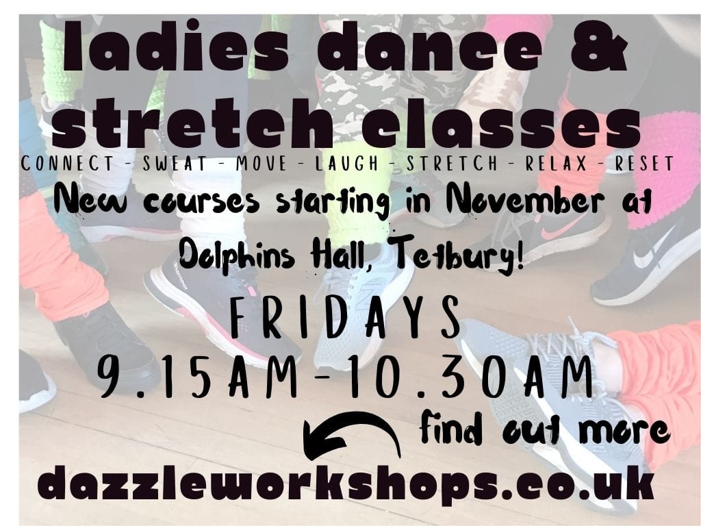 Tetbury ladies dance classes at Dolphins Hall - Dazzle Workshops
